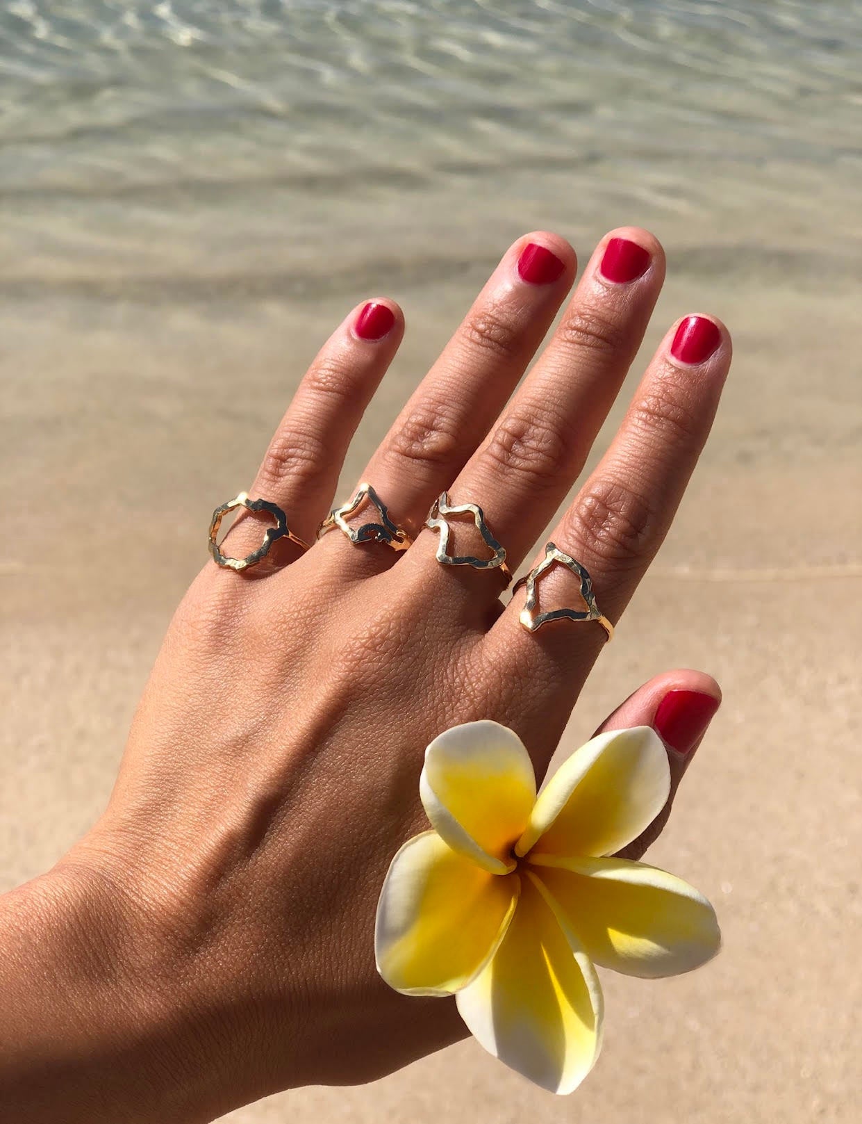 Hawaiian Island ring: Kauai – [ki-ele]