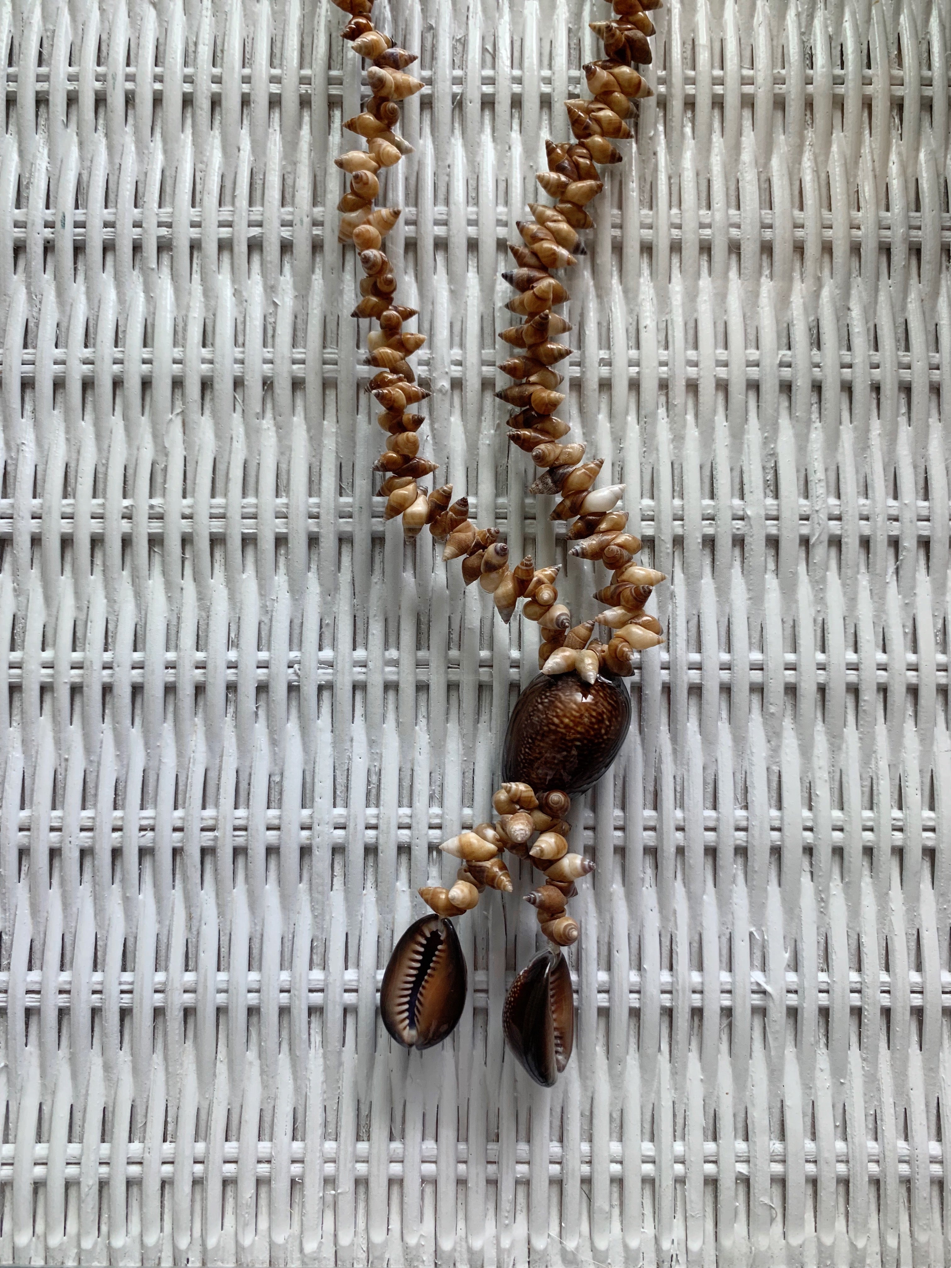 Leia Cone + Cowrie Shell Lei necklace – [ki-ele]