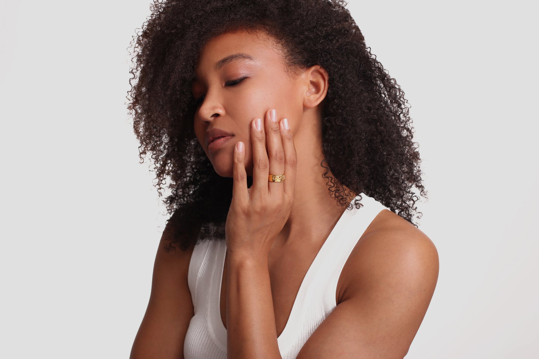 Zelle 18K Gold Vermeil Band Ring – [ki-ele]